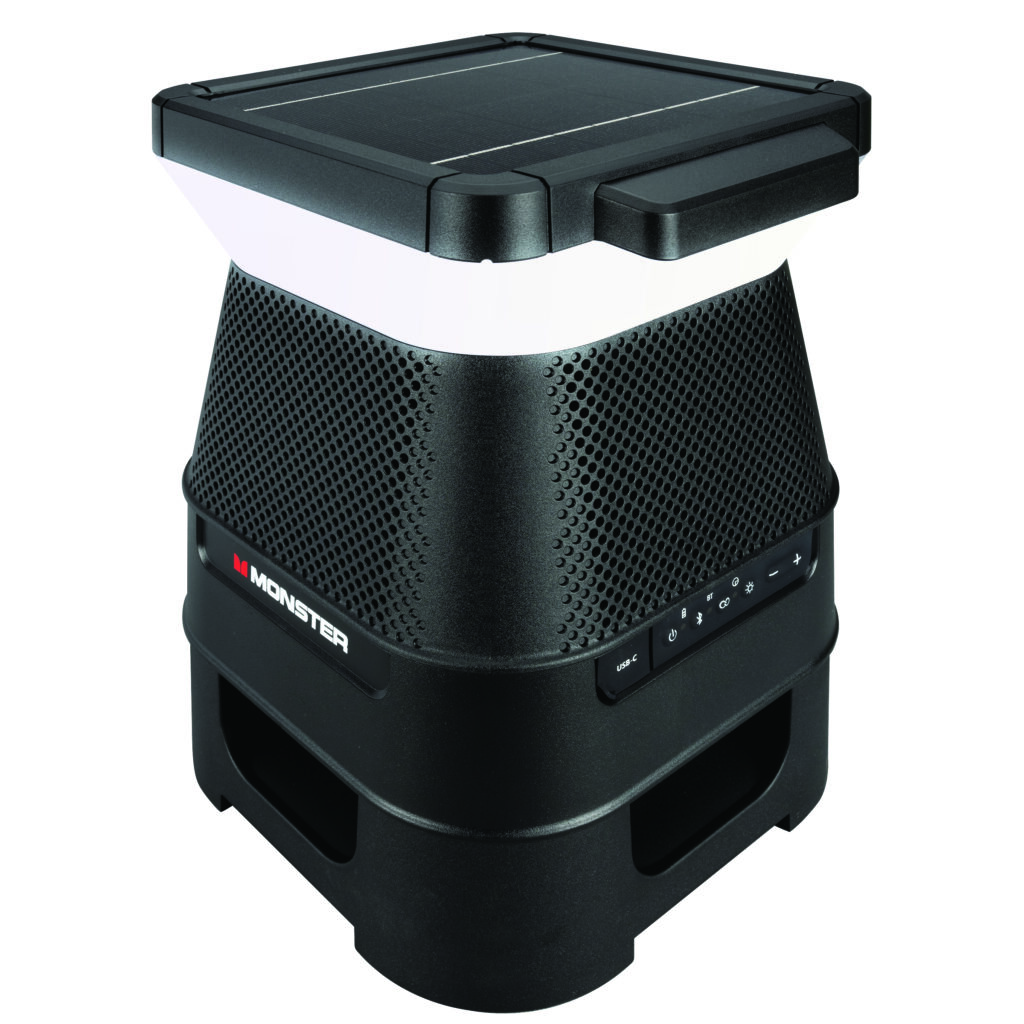 Monster Solar X Outdoor Wireless Solar Powered Speaker | Just Hook It ...